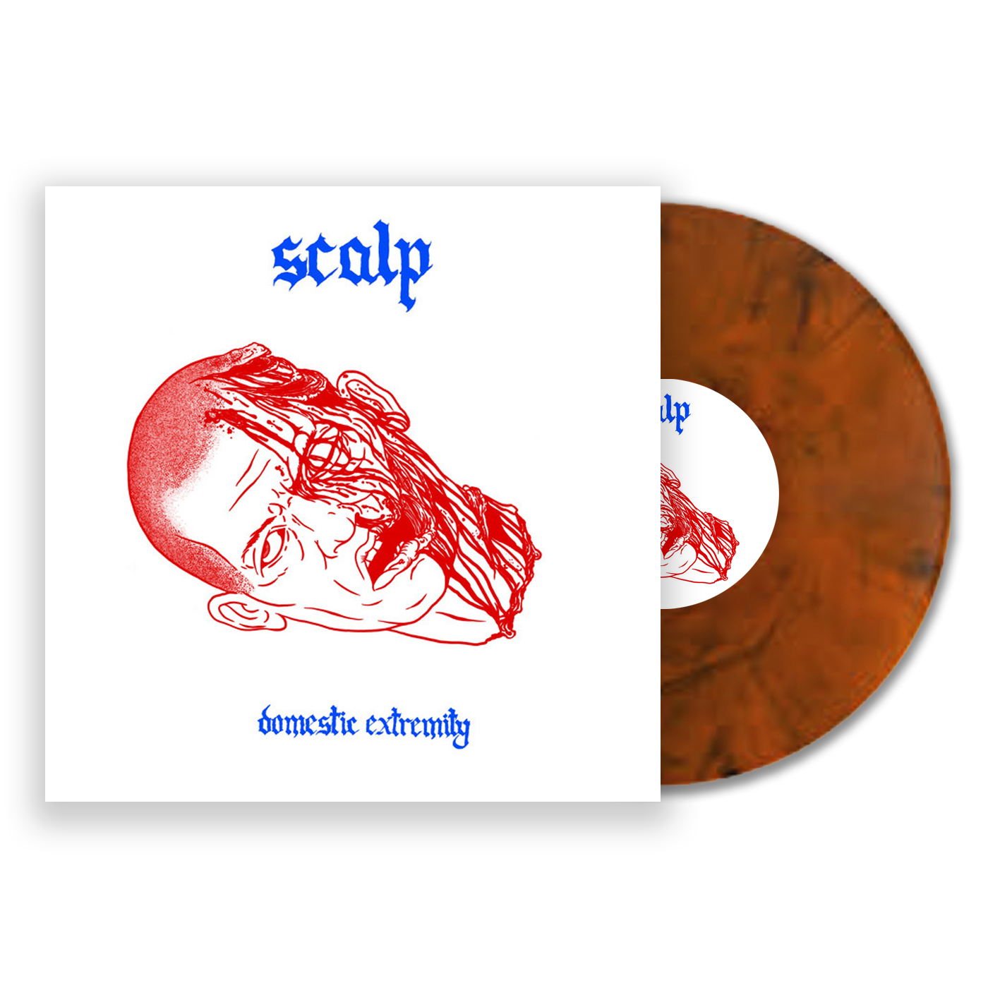 SCALP "Domestic Extremity" LP (5th Pressing - Orange Smoke Vinyl) – creatordestructor