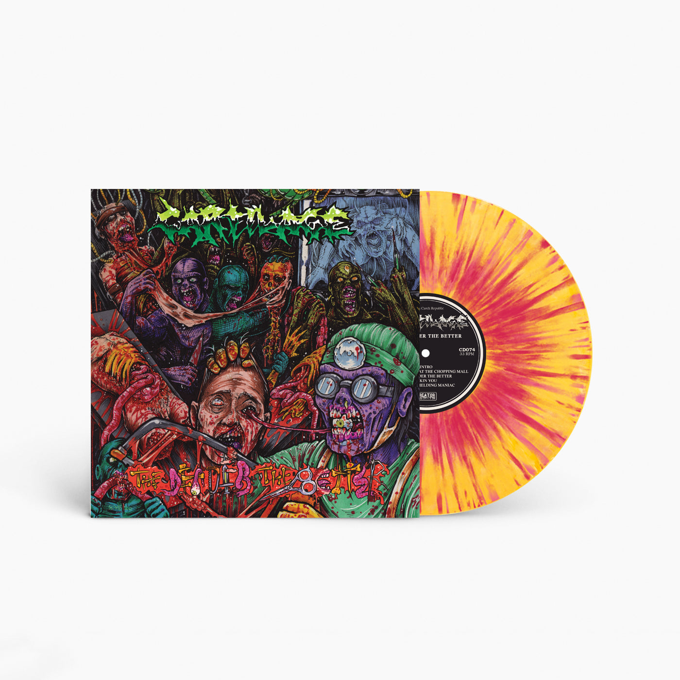 Cartilage "The Deader the Better" LP (Mustard w/ Magenta Splatter ...
