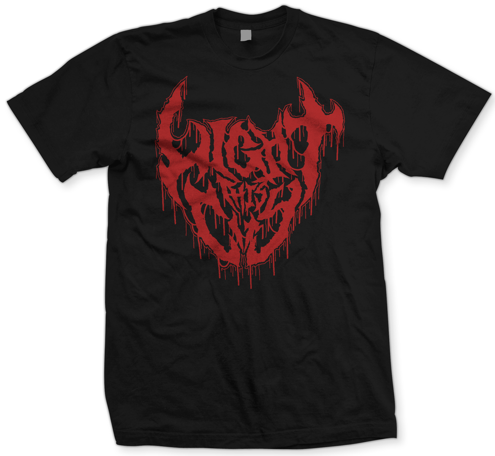 Light This City "Logo" T-Shirt (Red on Black) – creatordestructor